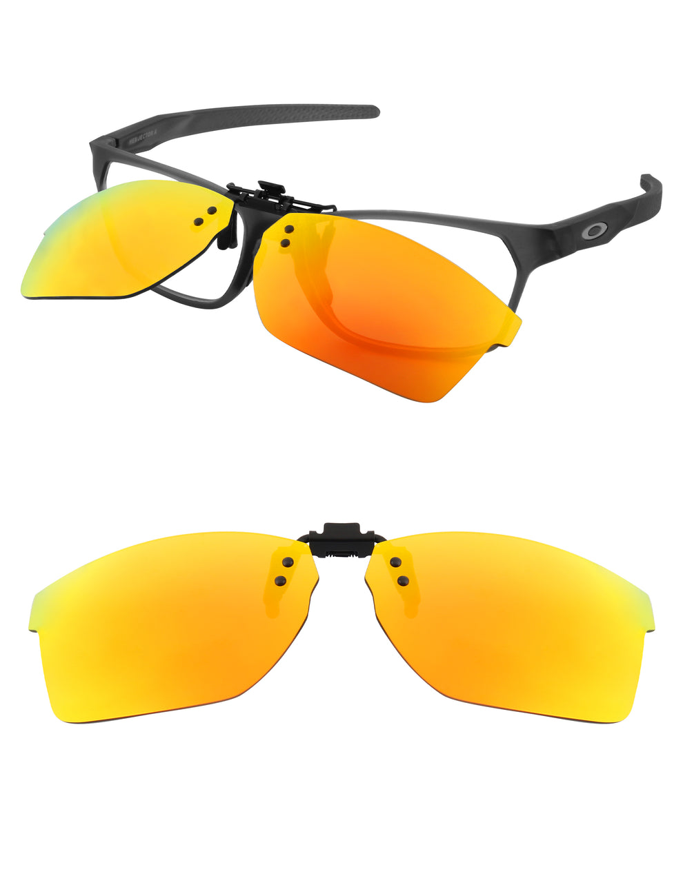 Custom Polarized Clip-on for Oakley Hex Jector (A) OX8174F 56mm ...