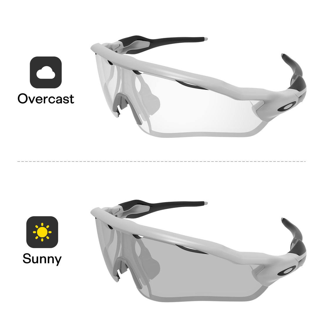 Custom Prescription Lenses for Oakley Radar EV Path XS OJ9001 ...