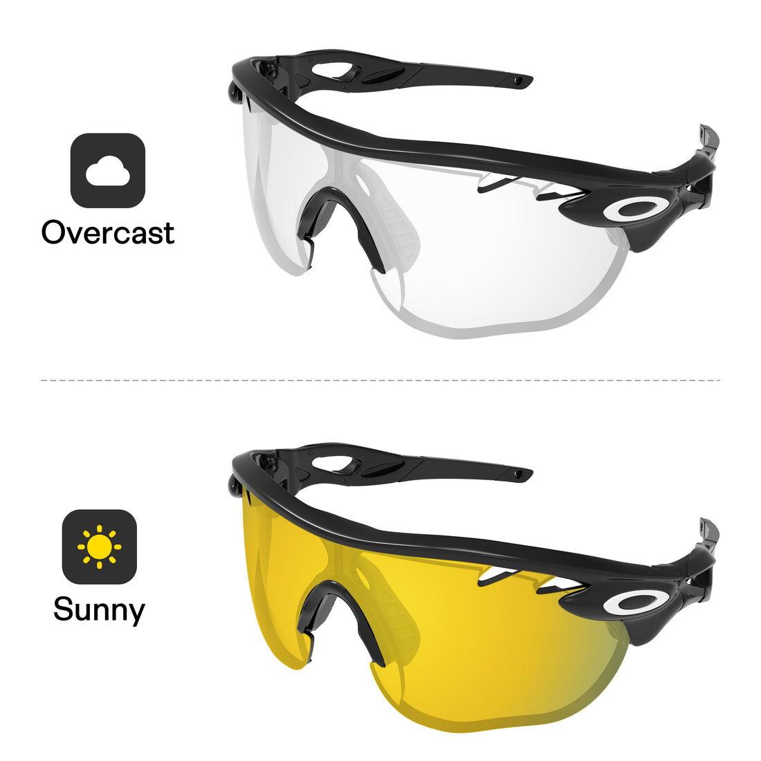 Custom Prescription Lenses for Oakley RadarLock Path Vented Sunglasses ...