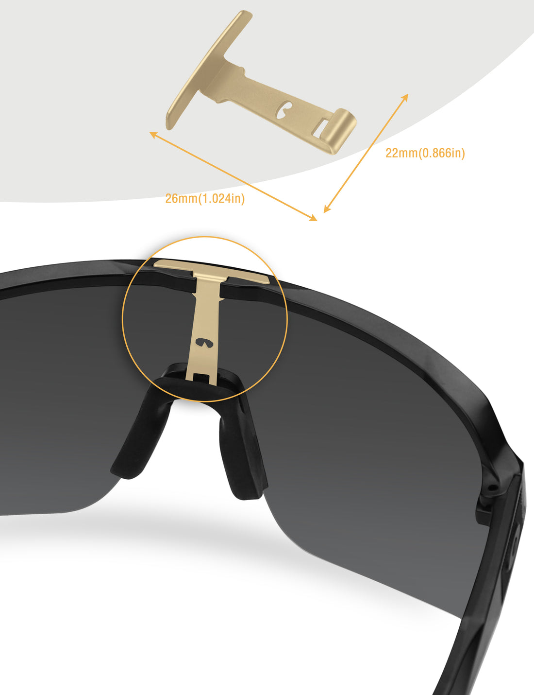 Custom Replacement Metal Wicket for Oakley Sutro Lite OO9463 – Custom ...
