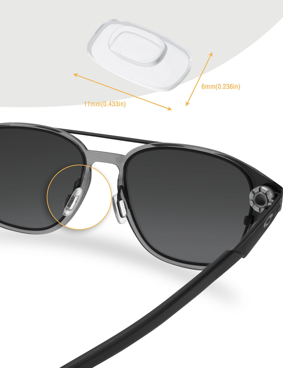 Custom Replacement Nose Pads for Costa Del Mar KC – Custom Lenses