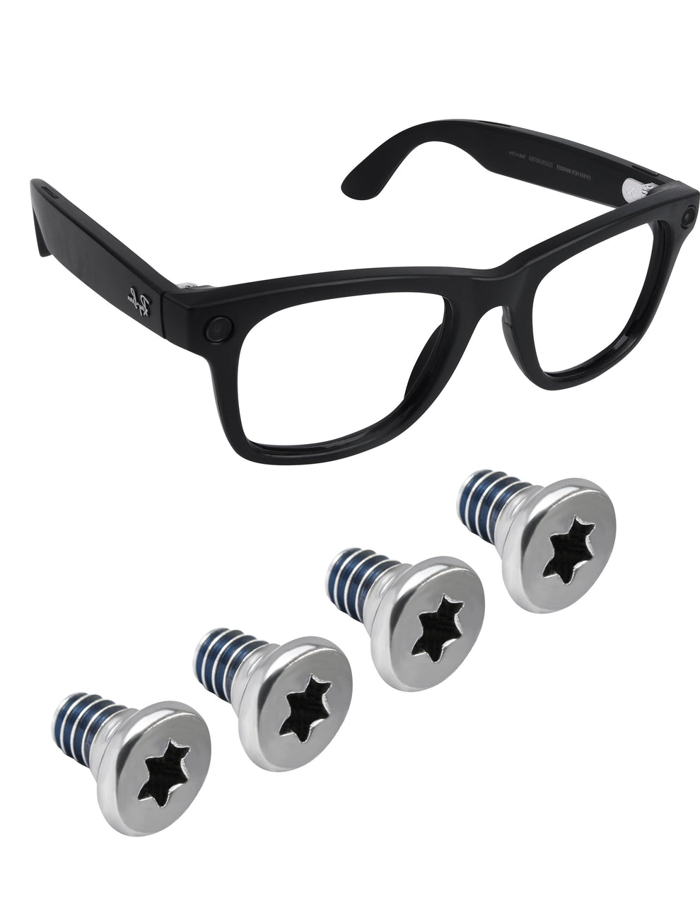 Custom Replacement Screws for Ray-Ban Meta Wayfarer (Gen 2) RW4012 50mm ...