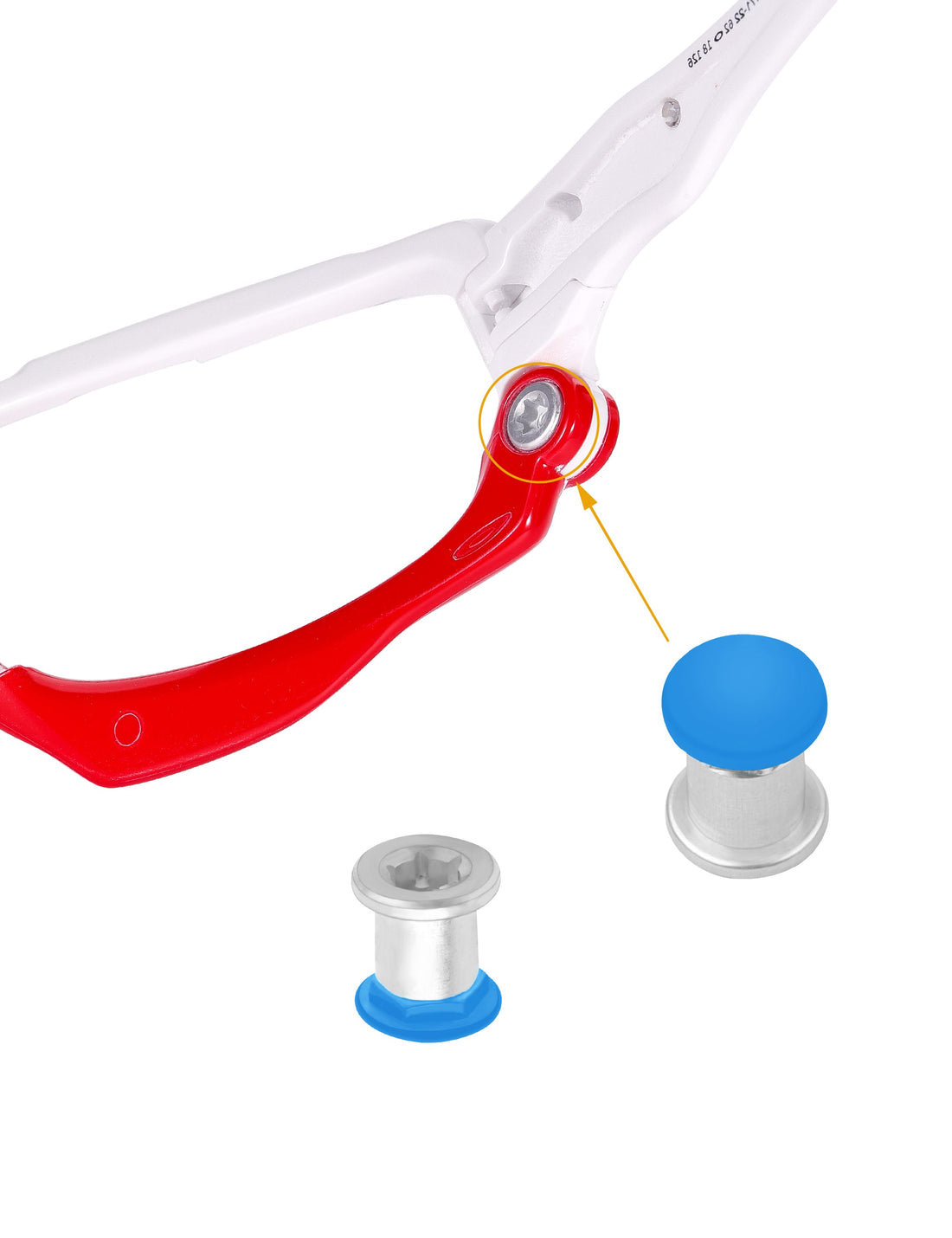 Custom Replacement Thru Bolt for Oakley Split Jacket OO9099 62mm ...